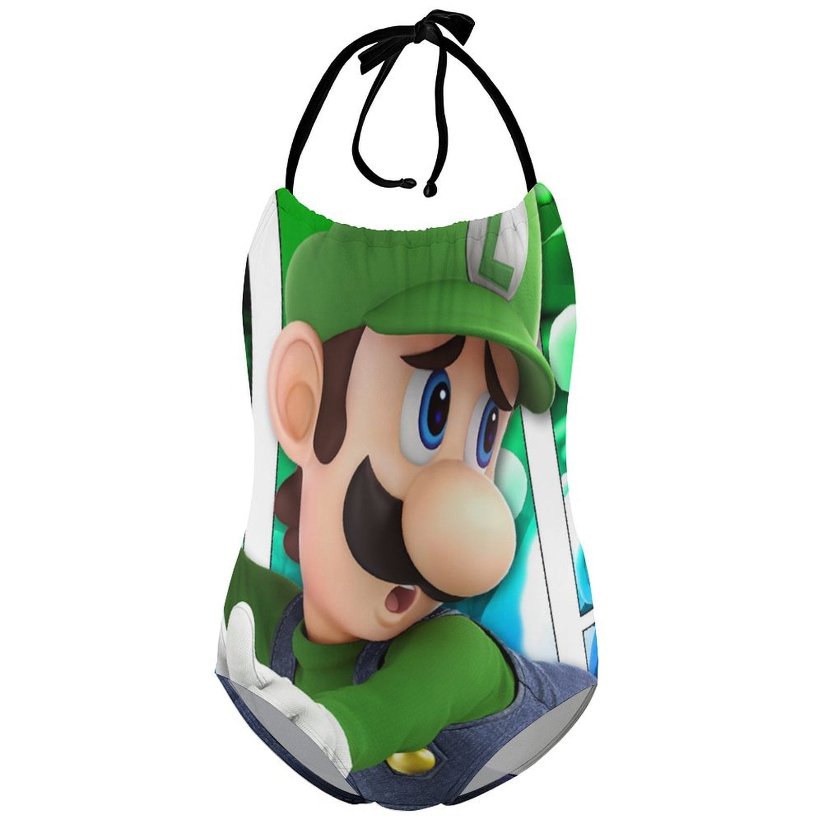 Luigi's Mansion Girls One Piece Swimsuit Quick Dry Swimwear Print ...