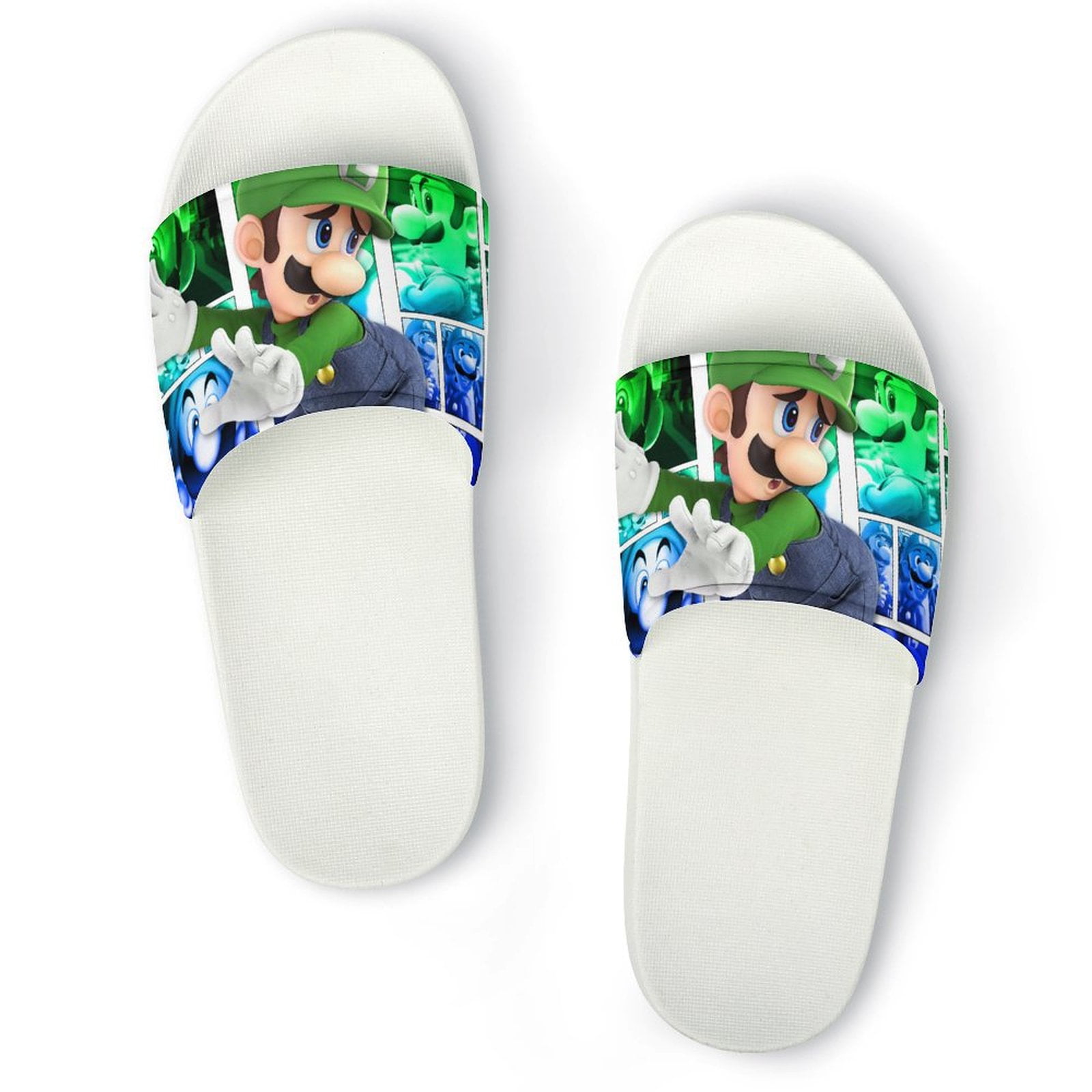 Luigi's Mansion Home Slippers Non Slip Bathroom Open Toe Shoes ...