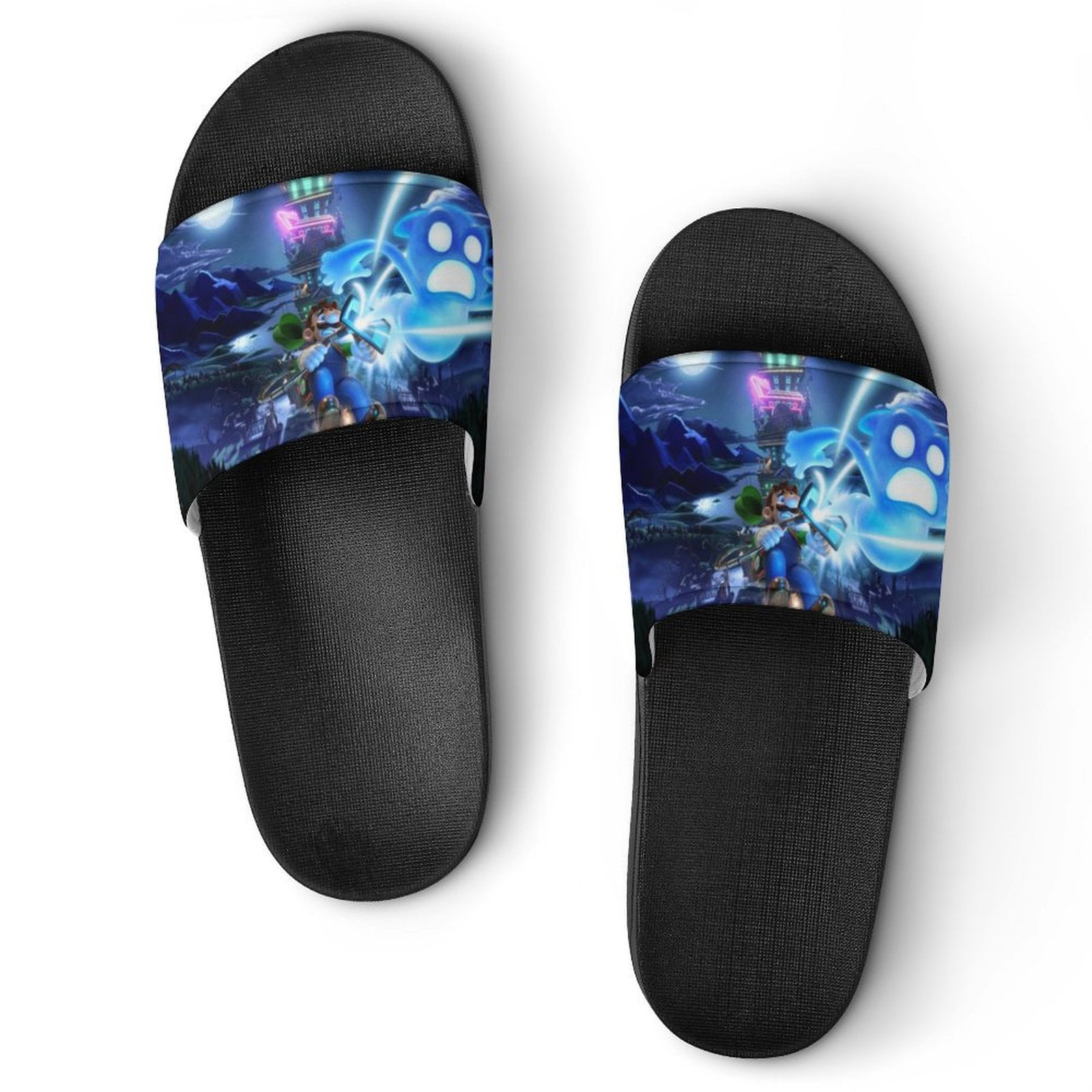 Luigi's Mansion Home Slippers Non Slip Bathroom Open Toe Shoes ...