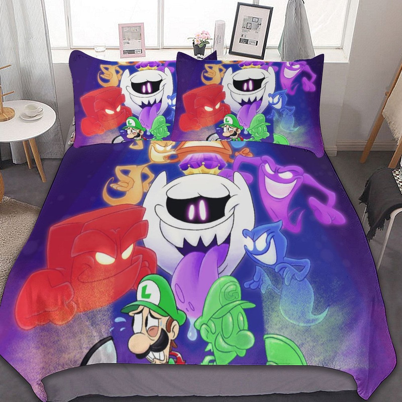 Luigi's Mansion Horror 3 Piece Bedding Sets Decor Comforter Sets With ...