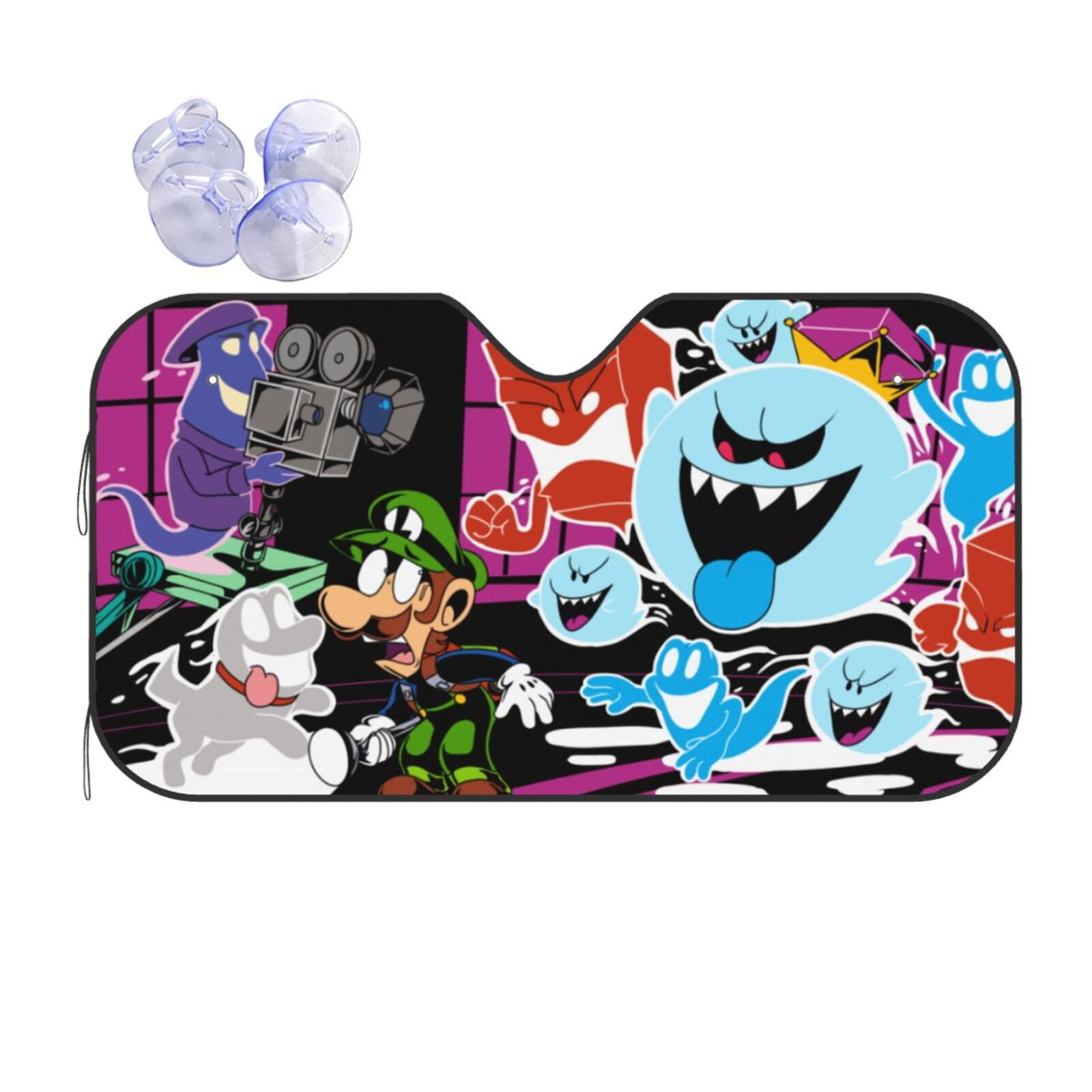 Luigi's Mansion Horror Boo Car Sunshade Automotive Front Window Visor ...