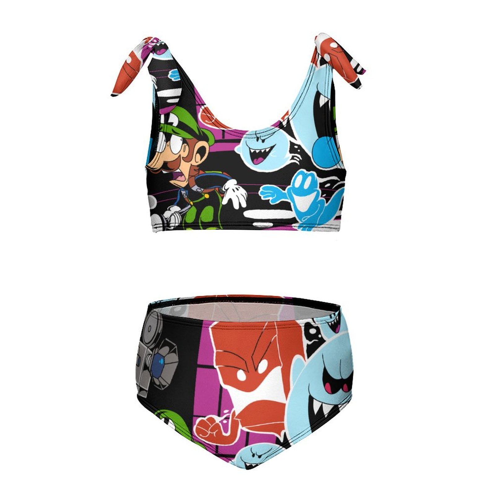 Luigi's Mansion Horror Boo Kid's Swimwear Two Piece Swimsuit Summer ...