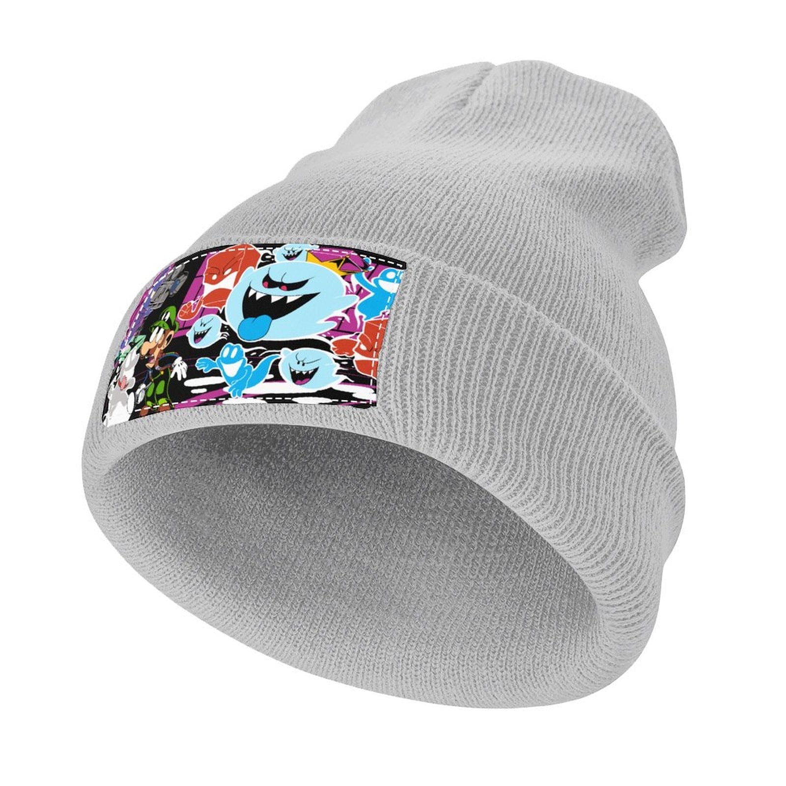 Luigi's Mansion Horror Boo Stretchable Knitted Beanie Hat Daily Winter ...