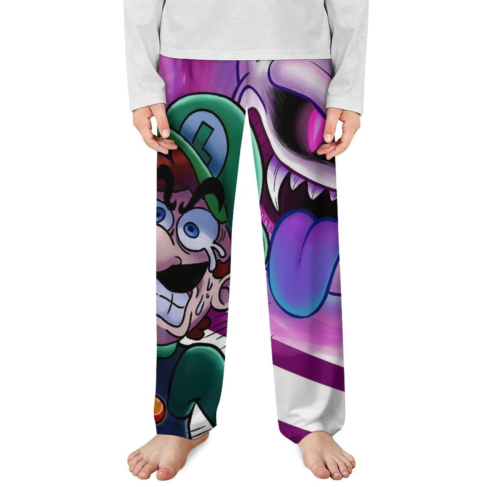 Luigi's Mansion Horror Comfy Pajamas For Kids Cozy Lounge Straight Leg ...