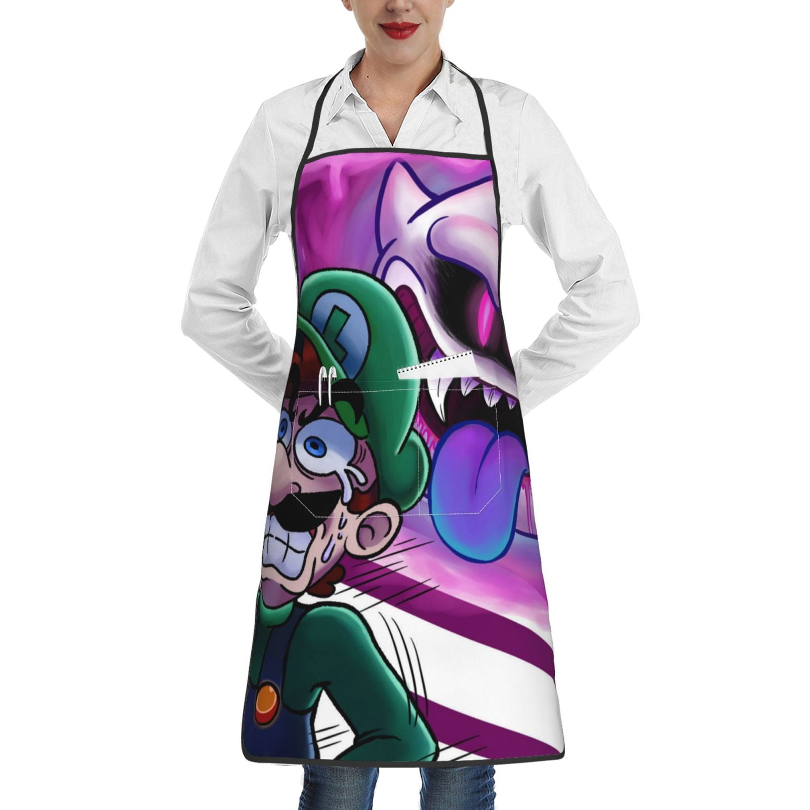 Luigi's Mansion Horror Waterproof Apron Home Decor Kitchen Fashion ...