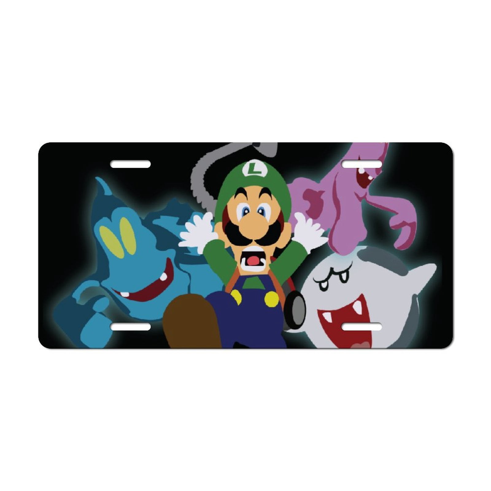 Luigi's Mansion License Plate Cover Aluminum For Various Car Truck ...