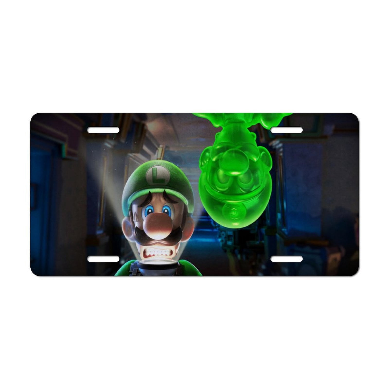 Luigi's Mansion License Plate Cover Aluminum For Various Car Truck ...