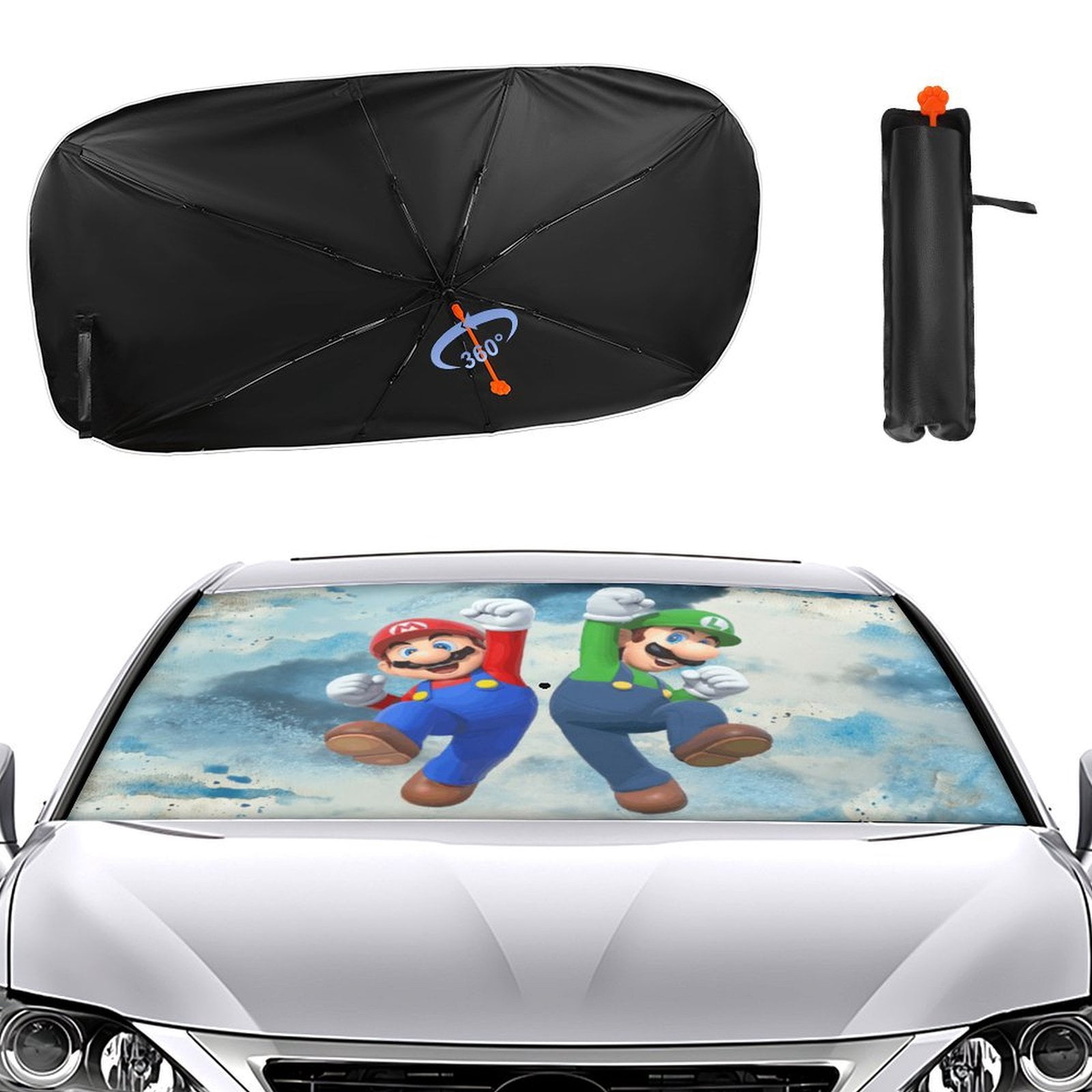 Luigi's Mansion Mario Bros Car Sunshade Umbrella For Car SUV Trucks ...