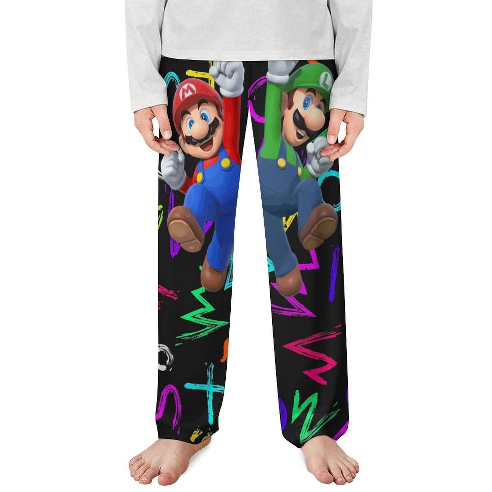 Luigi's Mansion Mario Bros Comfy Pajamas For Kids Cozy Lounge Straight ...