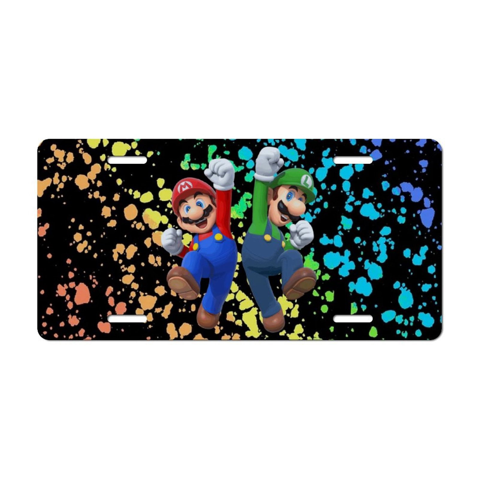 Luigi's Mansion Mario Bros License Plate Cover Aluminum For Various Car ...