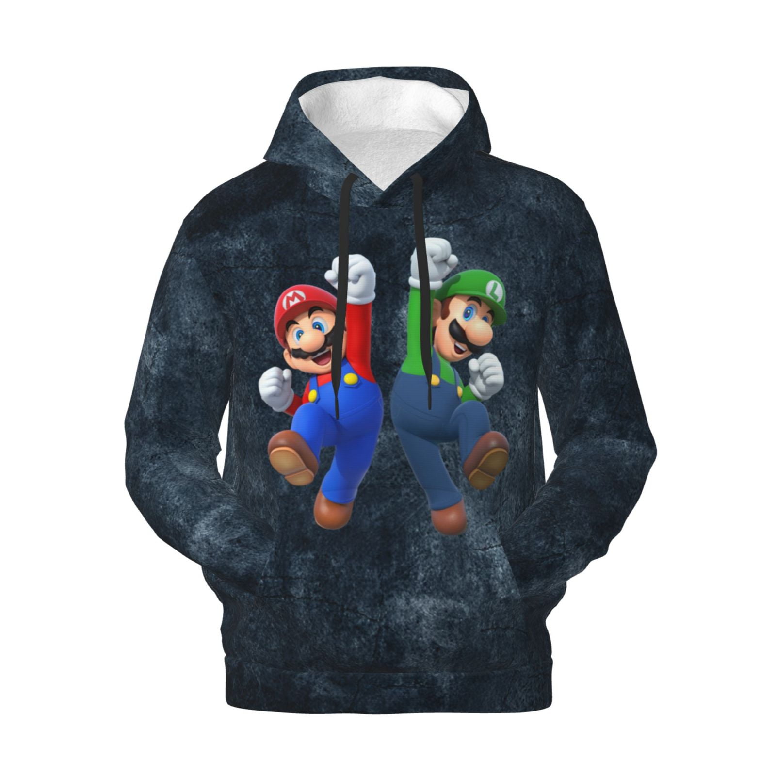 Luigis Mansion Mario Bros Mens Sweatshirt Hoodies Soft Plush Fleece