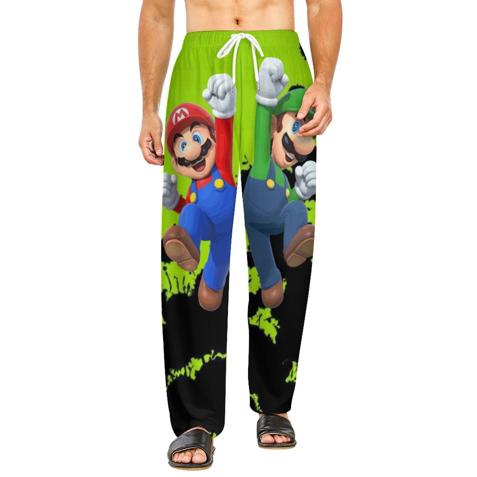 Luigi's Mansion Mario Bros Unisex Pajama Pants Bottoms Daily Cozy Soft ...