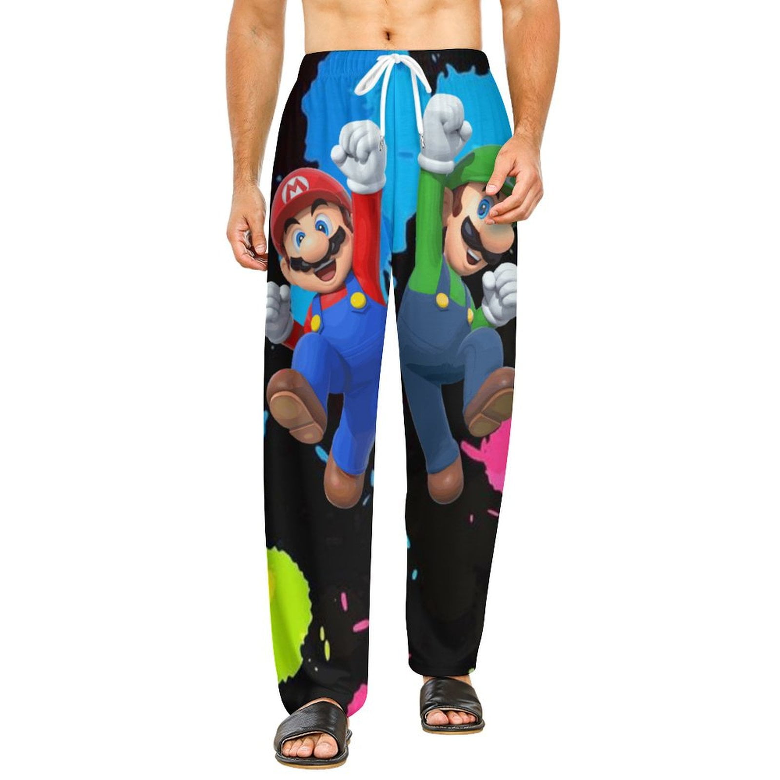 Luigi's Mansion Mario Bros Unisex Pajama Pants Bottoms Daily Cozy Soft ...