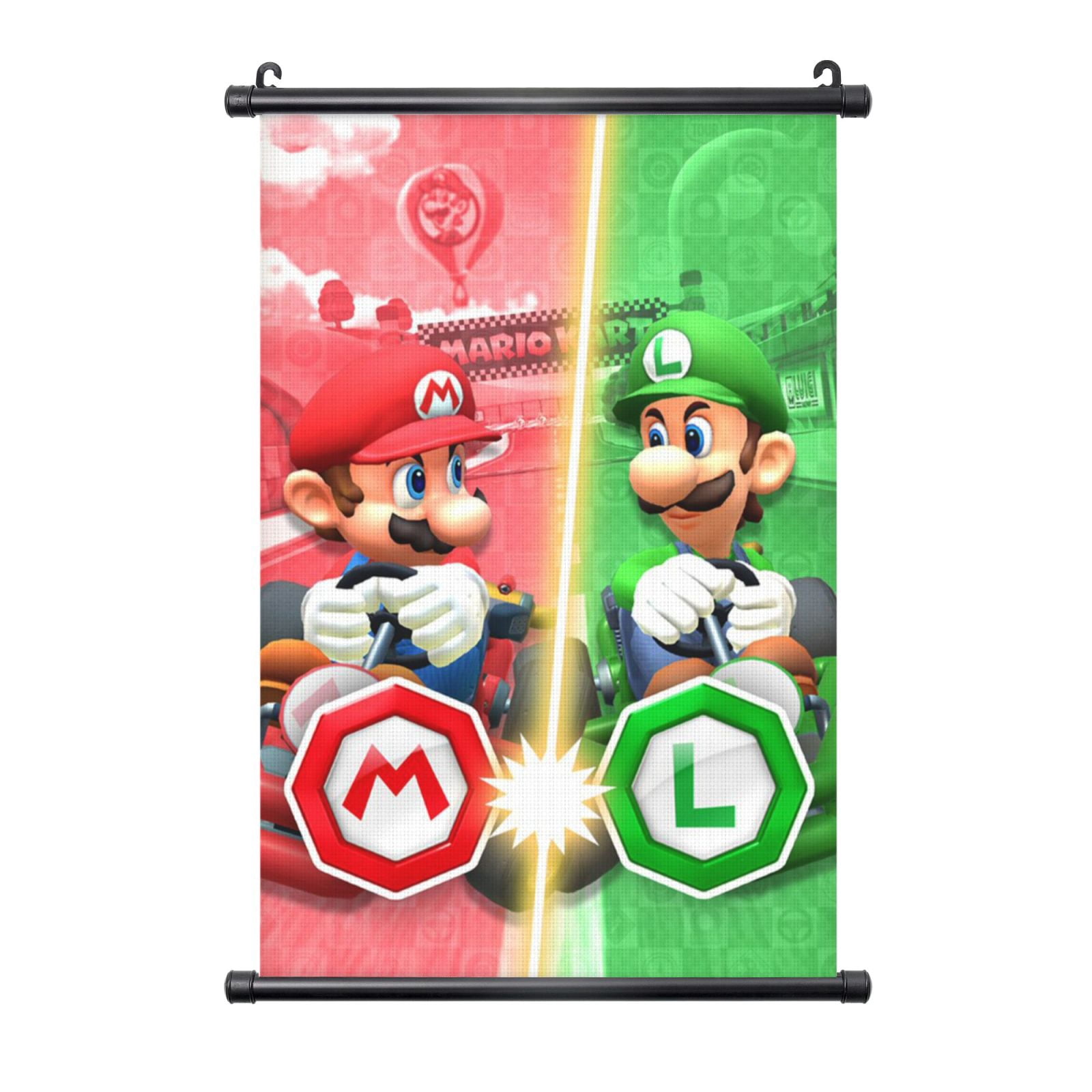 Luigi's Mansion Mario Game Black Plastic Shaft Hanging Poster Decor ...