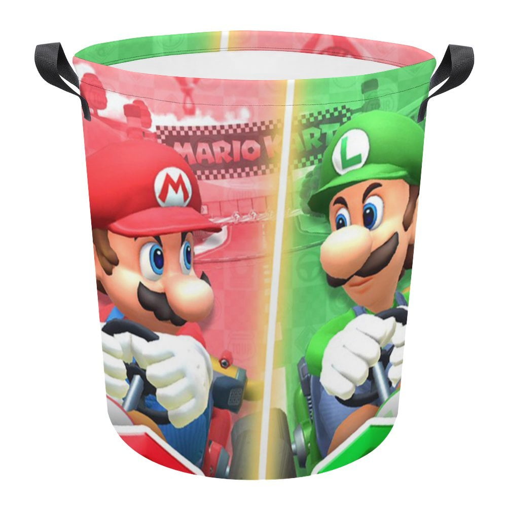 Luigi's Mansion Mario Game Circular Laundry Hamper Foldable Large ...