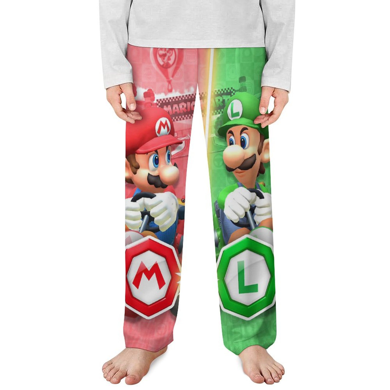Luigi's Mansion Mario Game Comfy Pajamas For Kids Cozy Lounge Straight ...