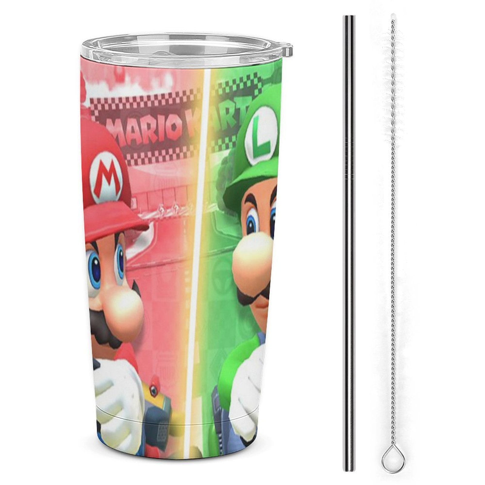 Luigi's Mansion Mario Game Stainless Steel Car Cup Daily Thermal Vacuum ...