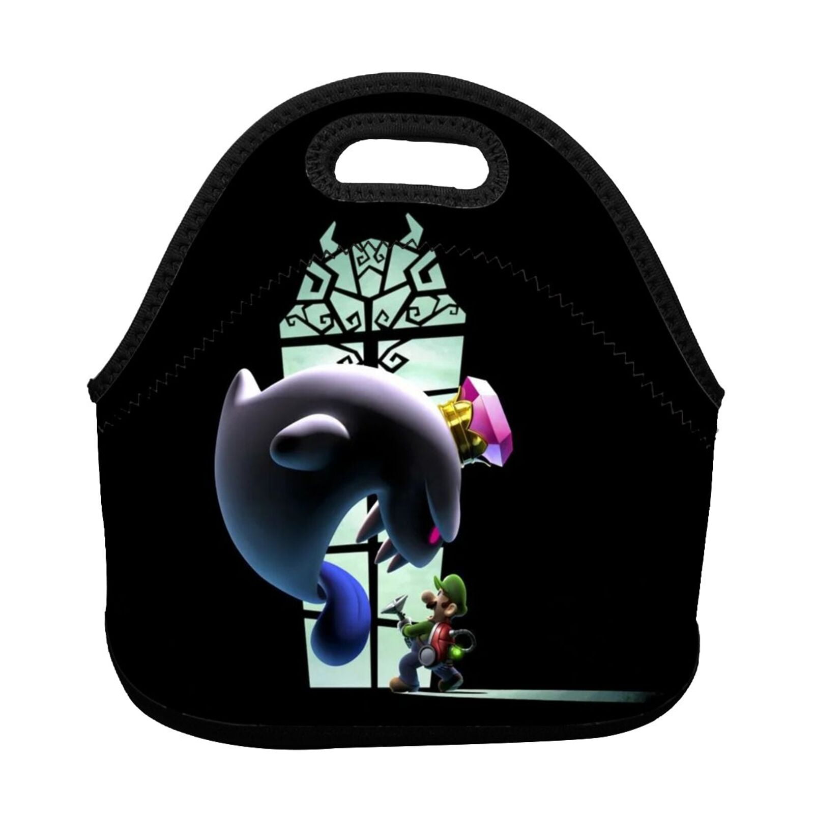 Luigi's Mansion Neoprene Lunch Bags Reusable Lunchbox Food Container ...