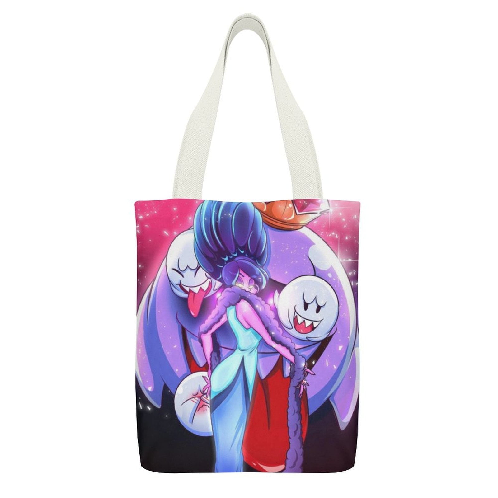 Luigi's Mansion Player Canvas Tote Bag Zipper Book Tote Bag Daily ...