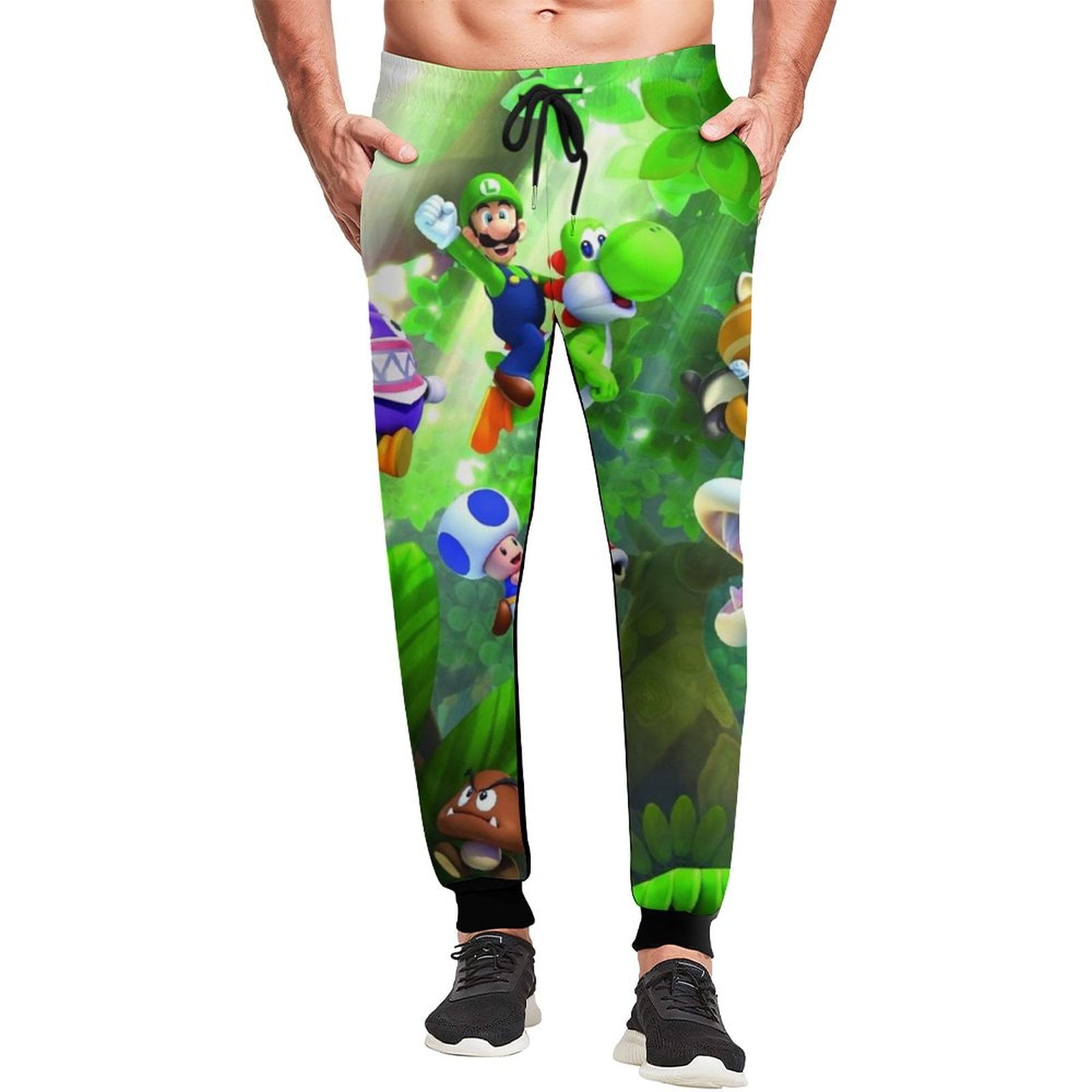 Luigi's Mansion Poster Mens Sweatpants Joggers Pants Trousers 3D ...