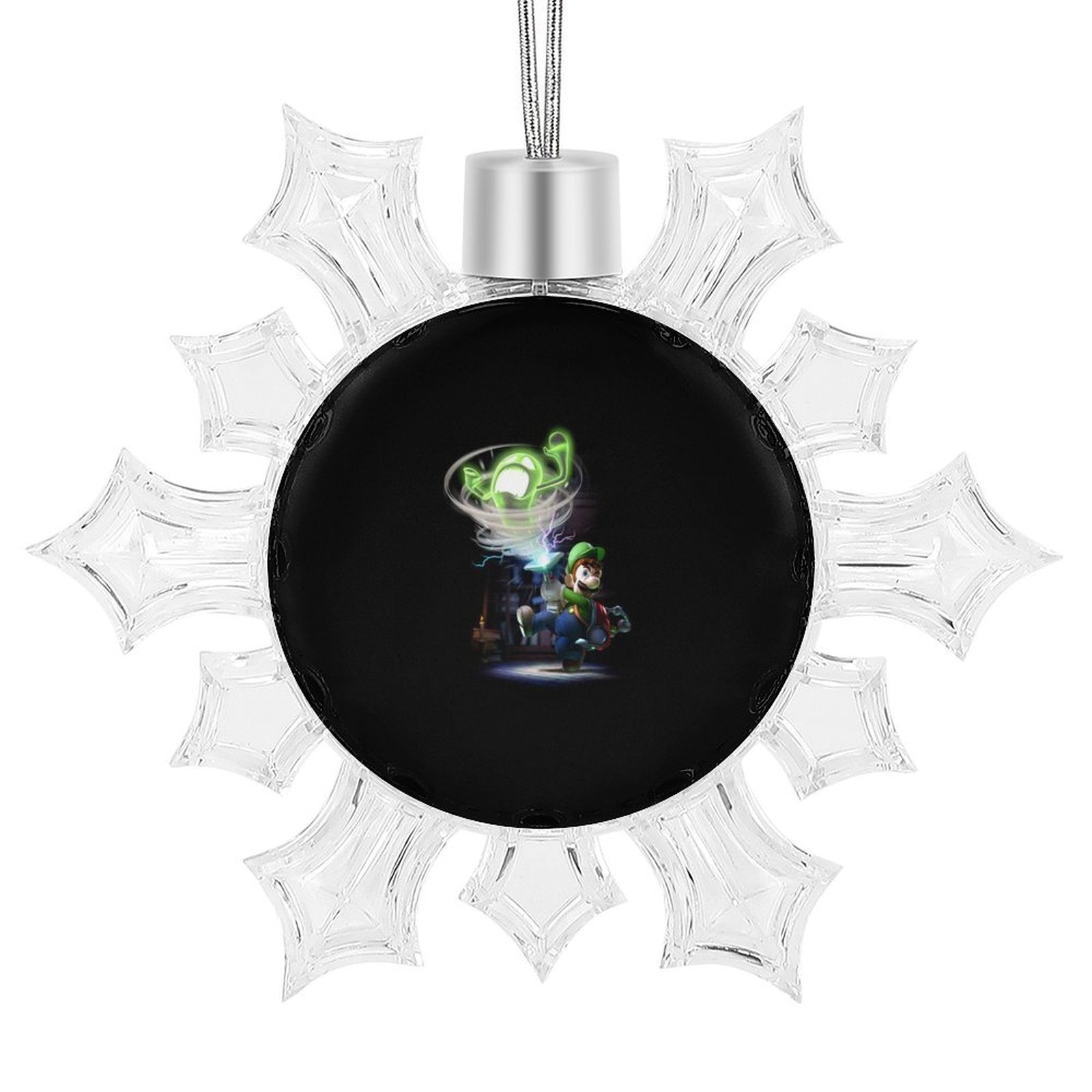 Luigi's Mansion Scary Snowflake Shaped Christmas Decorative Pendant ...