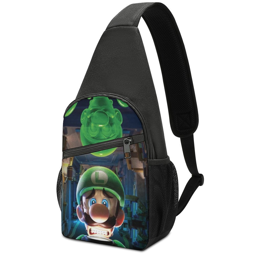 Luigi's Mansion Unisex Crossbody Bags Lightweight Sling Backpack ...