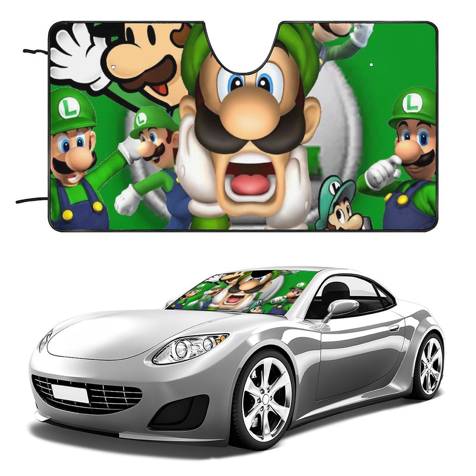 Luigi's Mansion Windshield Sunshades UV Reflector Sun Visor Foldable ...