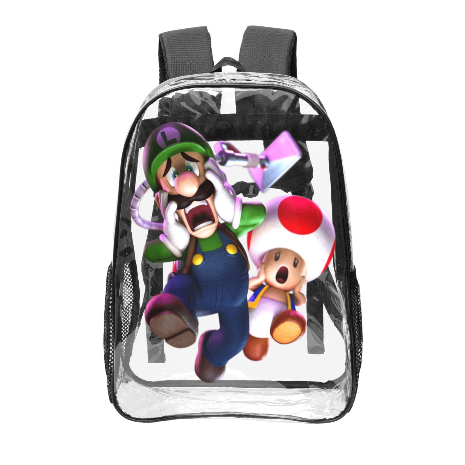 Luigui Mansion Clear Backpack Transparent Backpack College Workplace ...