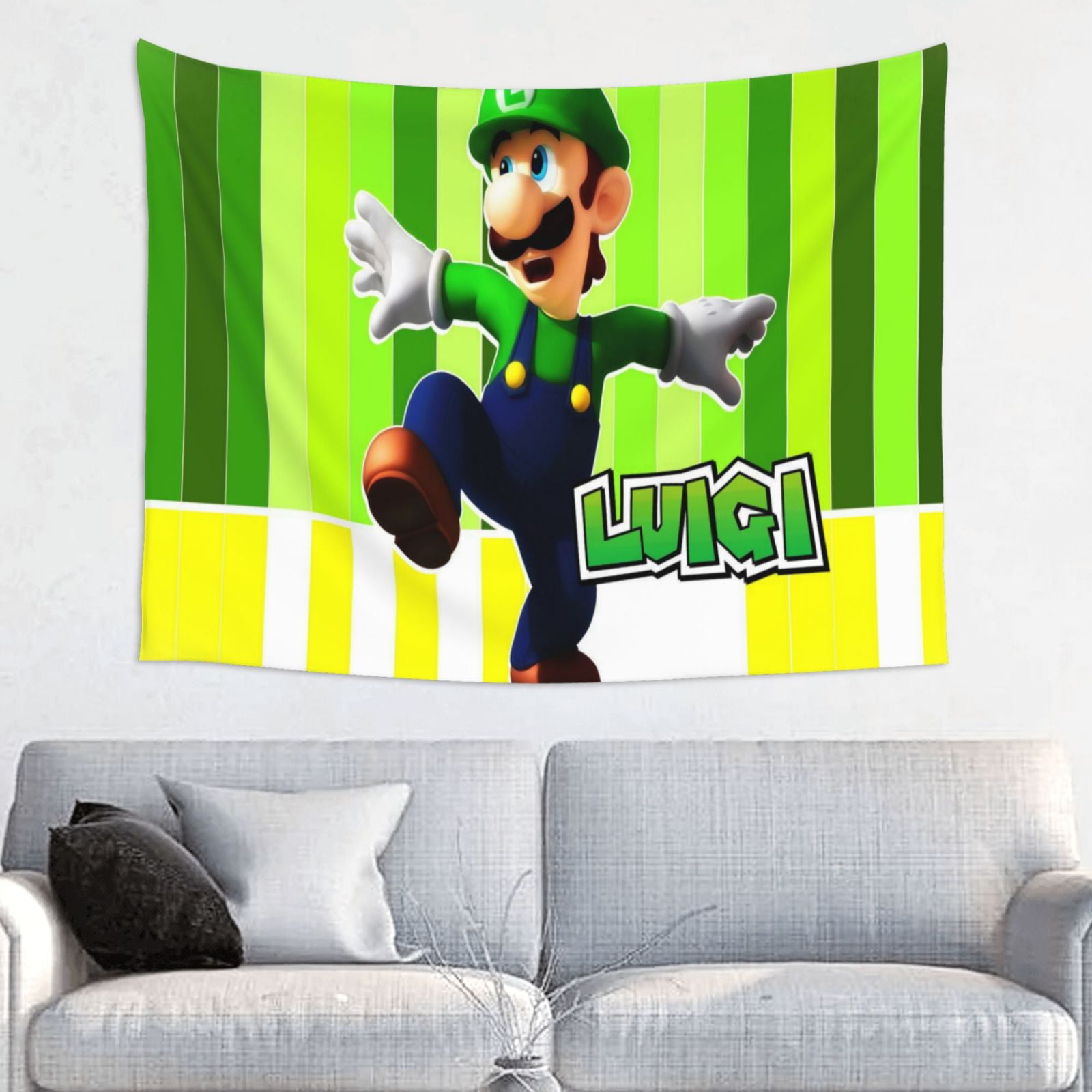Luigui Mansion Wall Tapestry Cartoon Poster for Bedroom Aesthetics ...