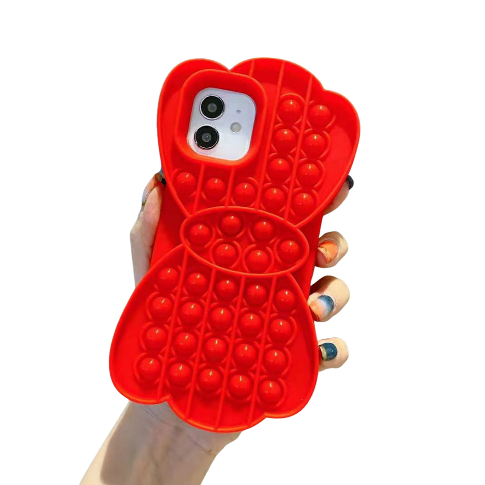 Luiryare Pop Fidget Toys Phone Case for iPhone 11 Push Pop Bubble ...