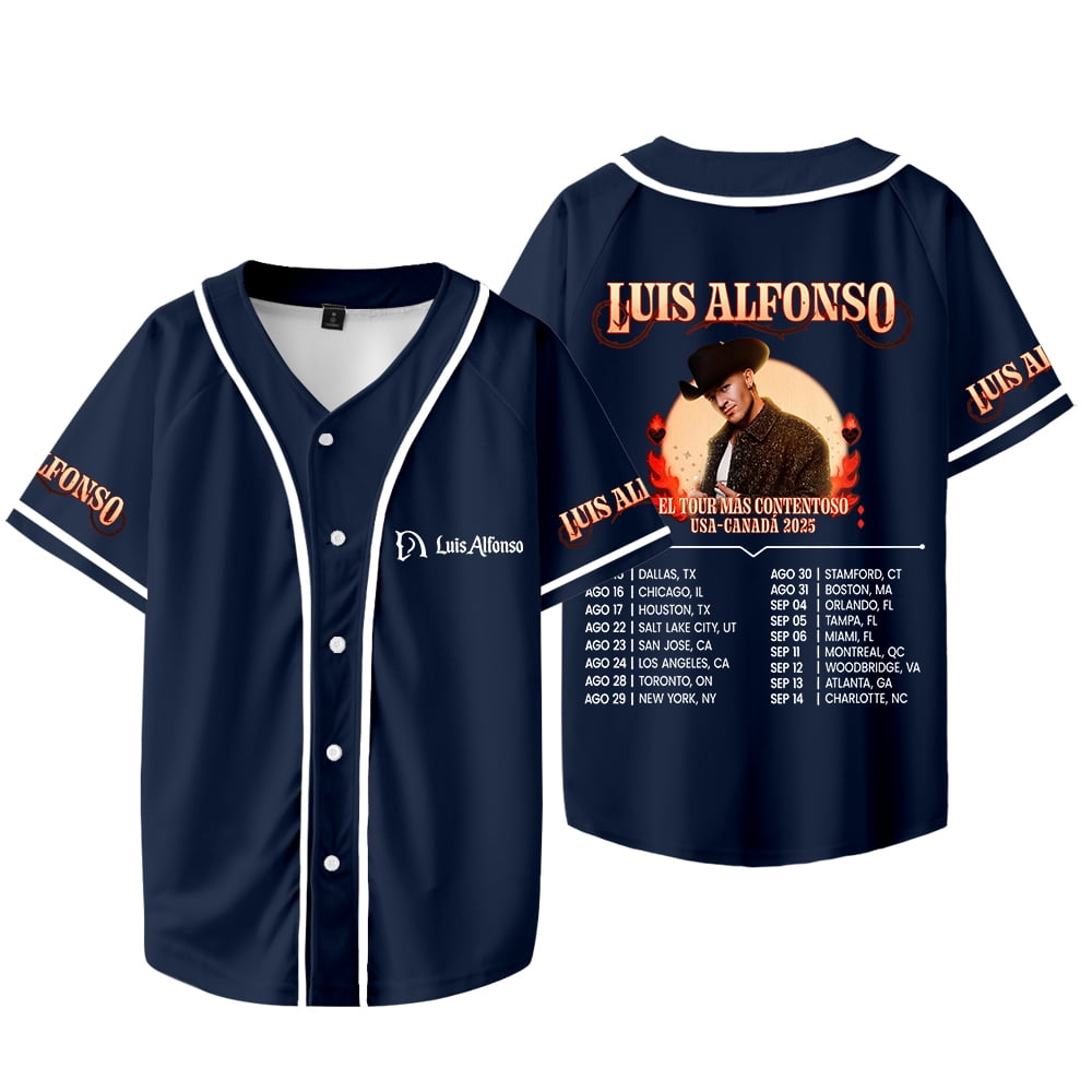Luis Alfonso El Tour Mas Contentoso Baseball Jersey Merch Personalized Baseball Shirts Unisex ...