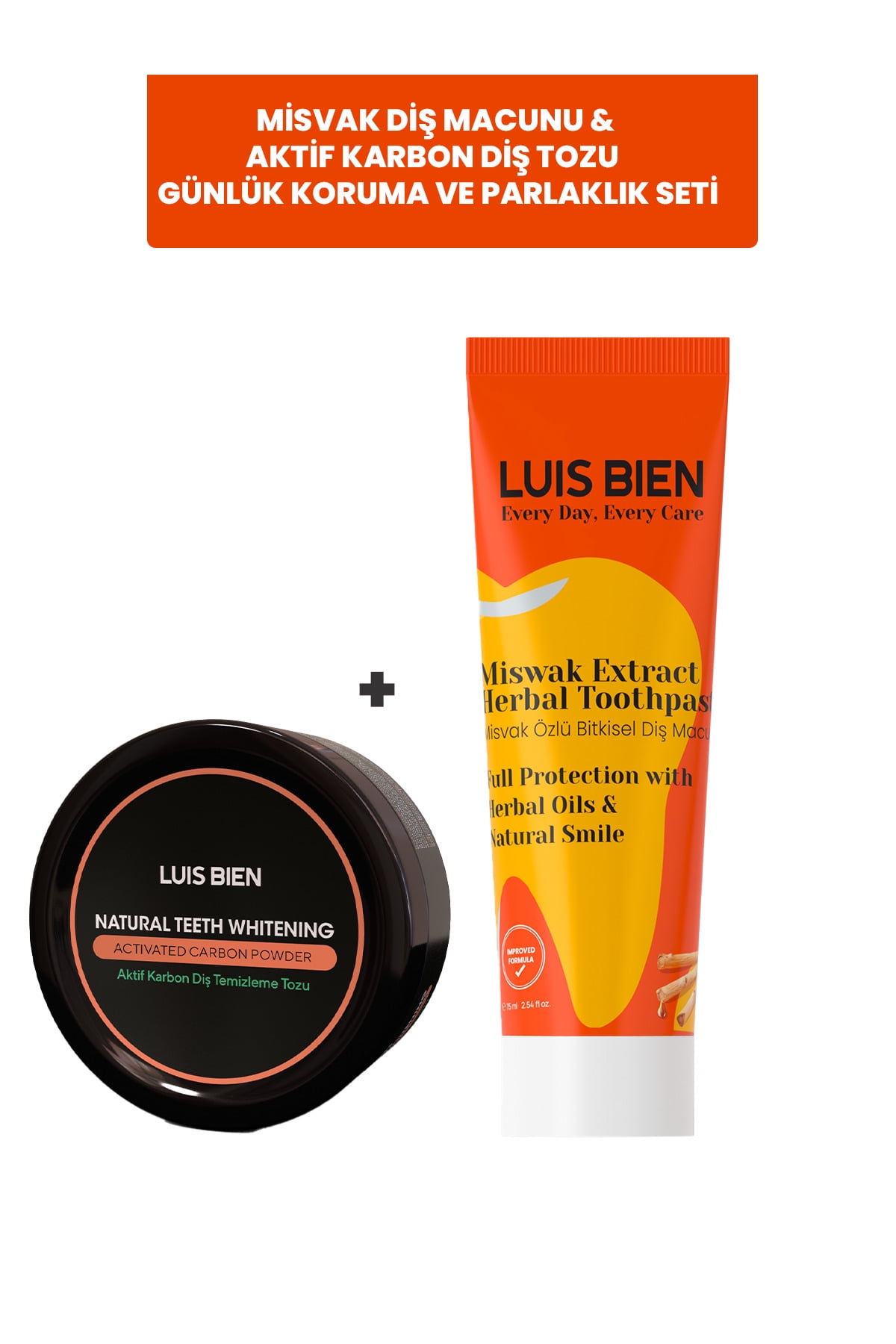 Luis Bien Miswak Toothpaste & Active Carbon Tooth Powder - Daily ...