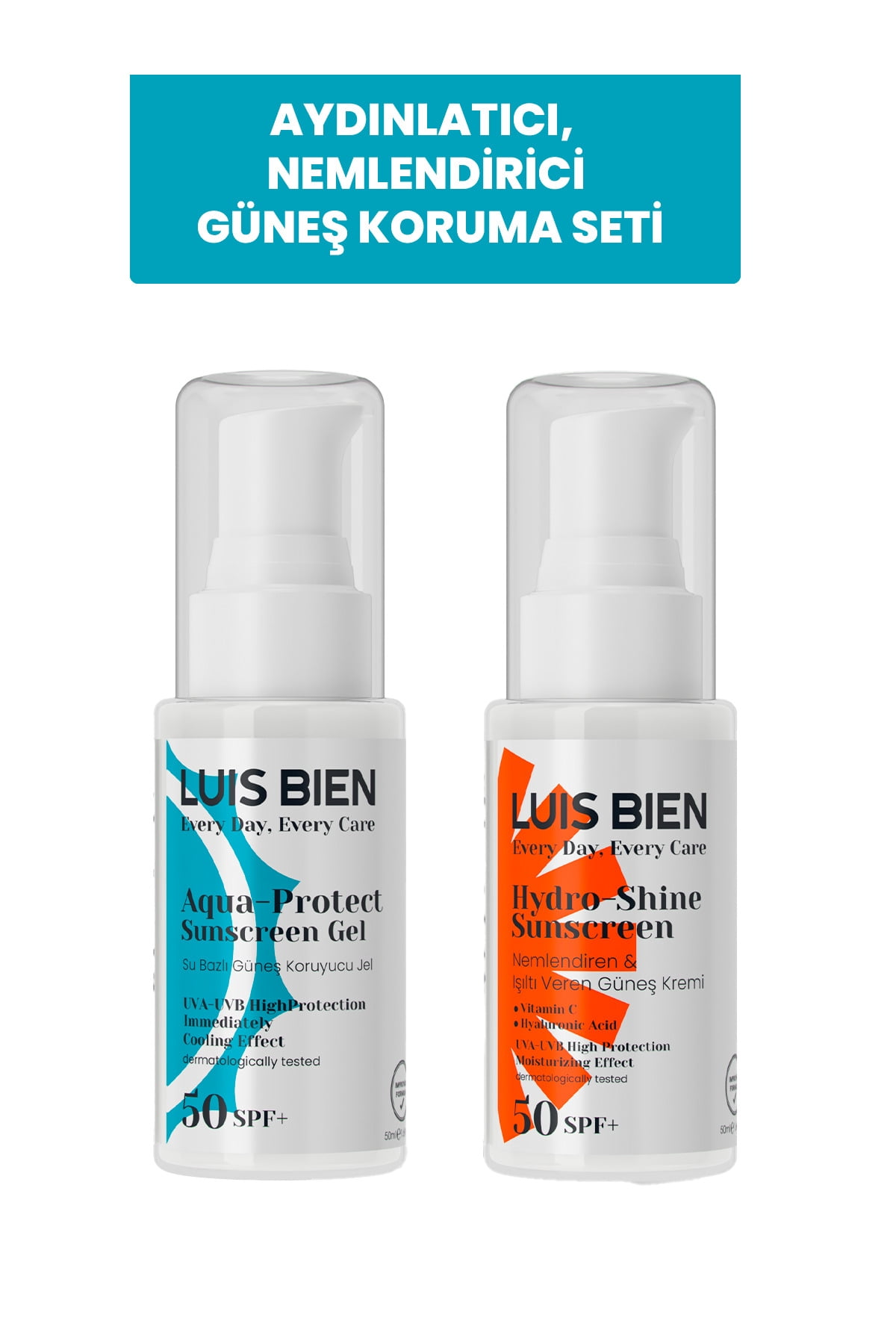 Luis Bien Sun Protection, Brightening Aqua Sun Gel SPF50+ & Hyaluronic ...