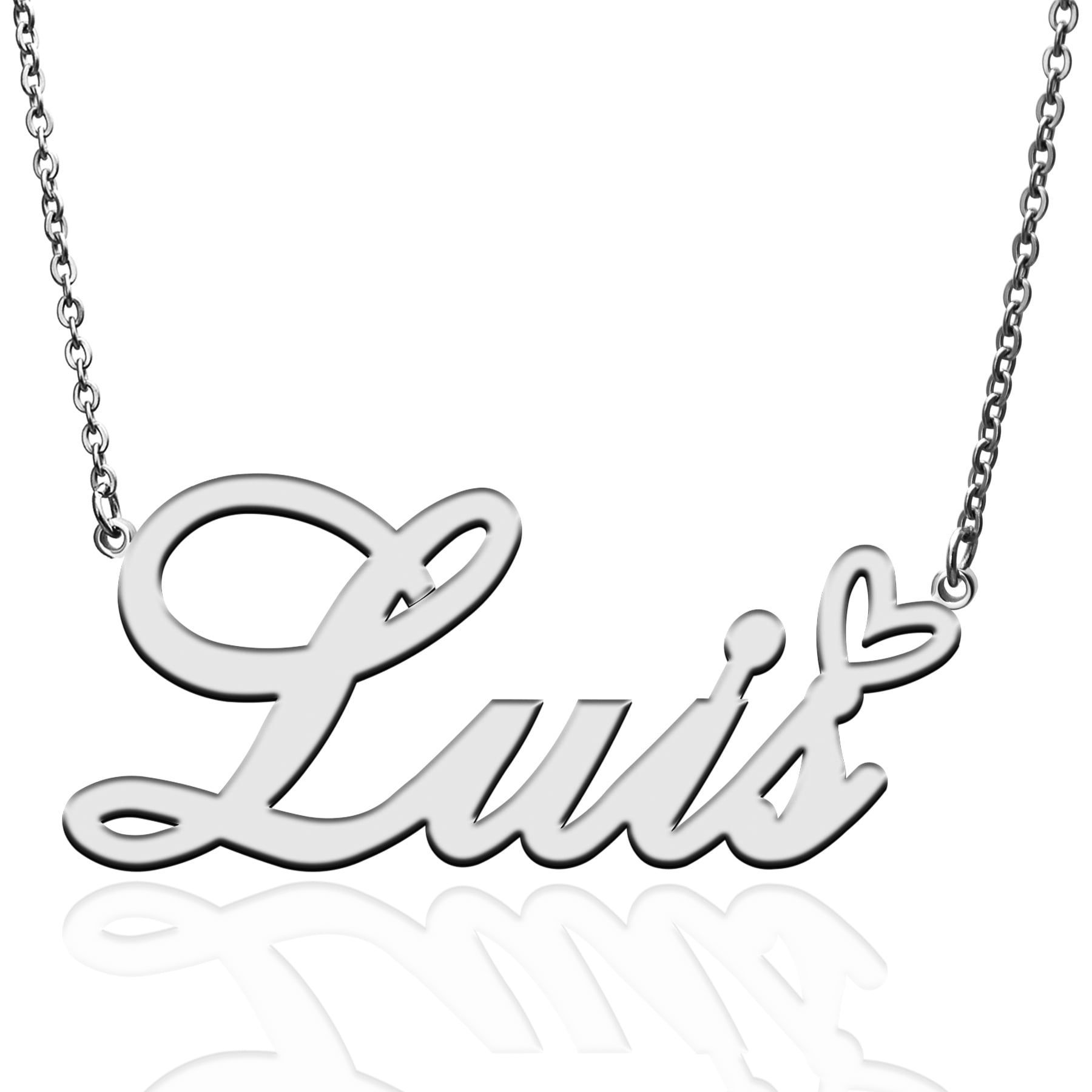Luis Custom Name Necklace Customized Personalized Plated Name Necklace ...
