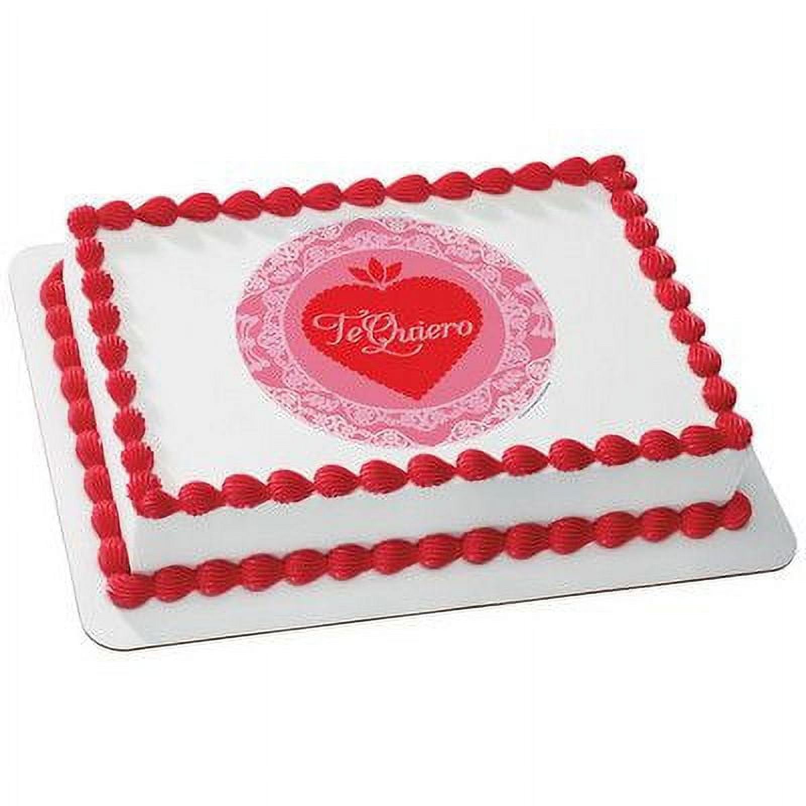 Luis Fitch - Te Quiero -1/4 (Quarter Sheet) Edible Photo Image Cake ...