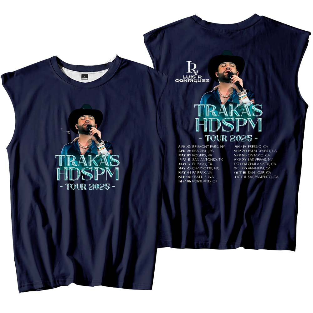 Luis R Conriquez Trakas HDSPM Tour 2025 Tank Tops Sleeveless Sport Vest ...