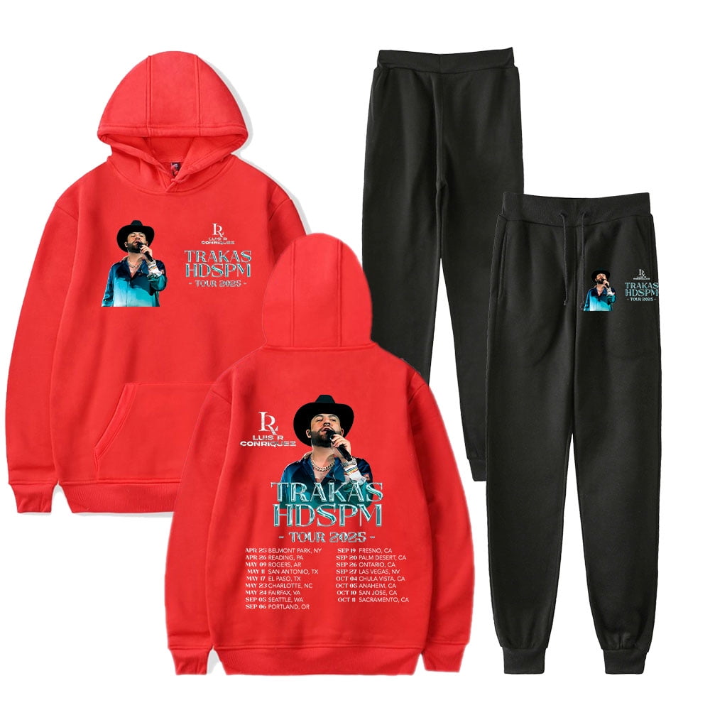 Luis R Conriquez Trakas HDSPM U.S. Tour 2025 Hoodie and Sweatpants Set ...