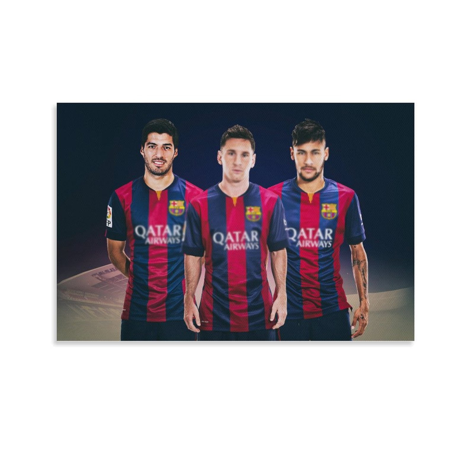 Luis Suarez Famous Players Poster Posters Wall Art Painting Canvas Gift ...