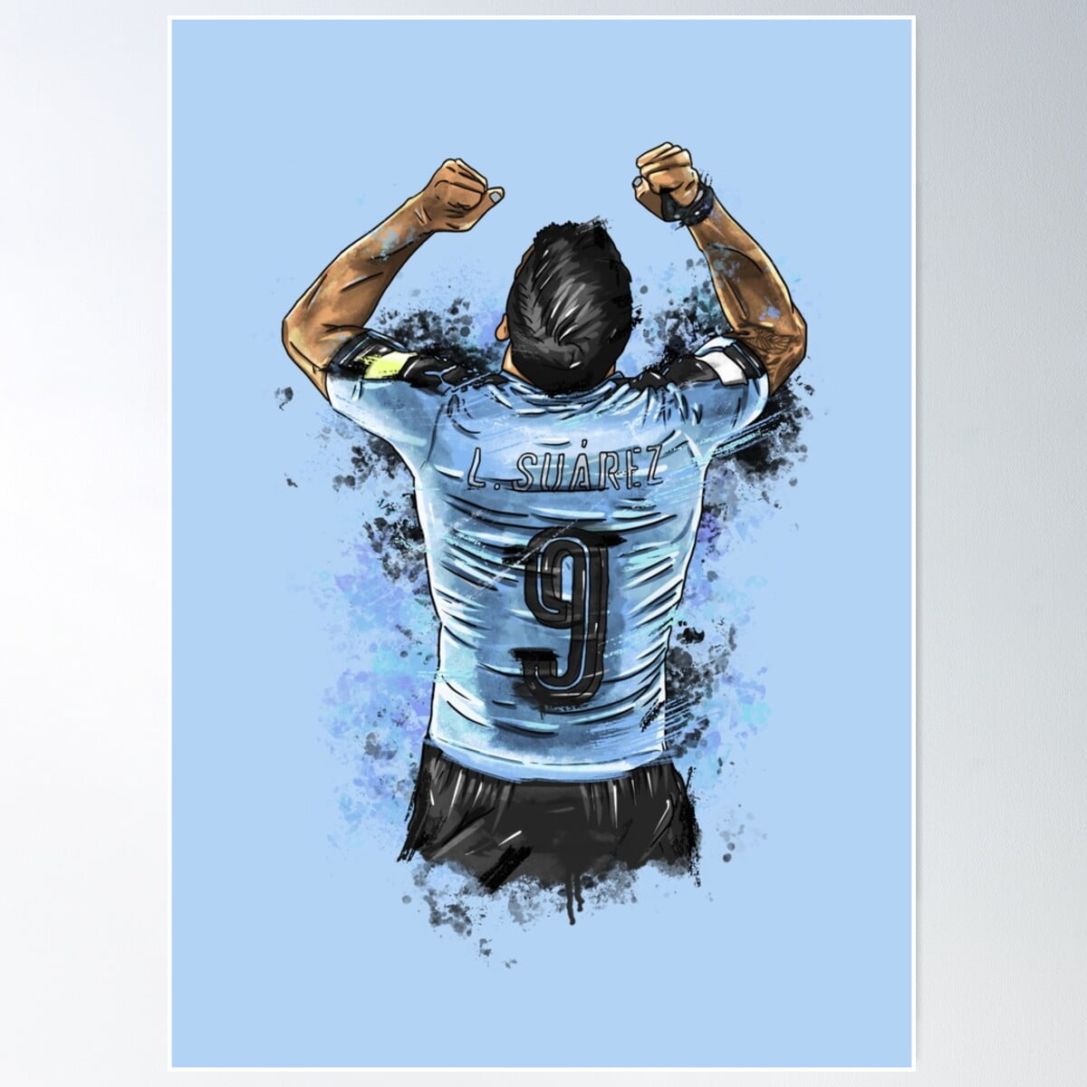 Luis Suarez Poster Wall Art, Modern Wall Decor For Living Room Bedroom ...