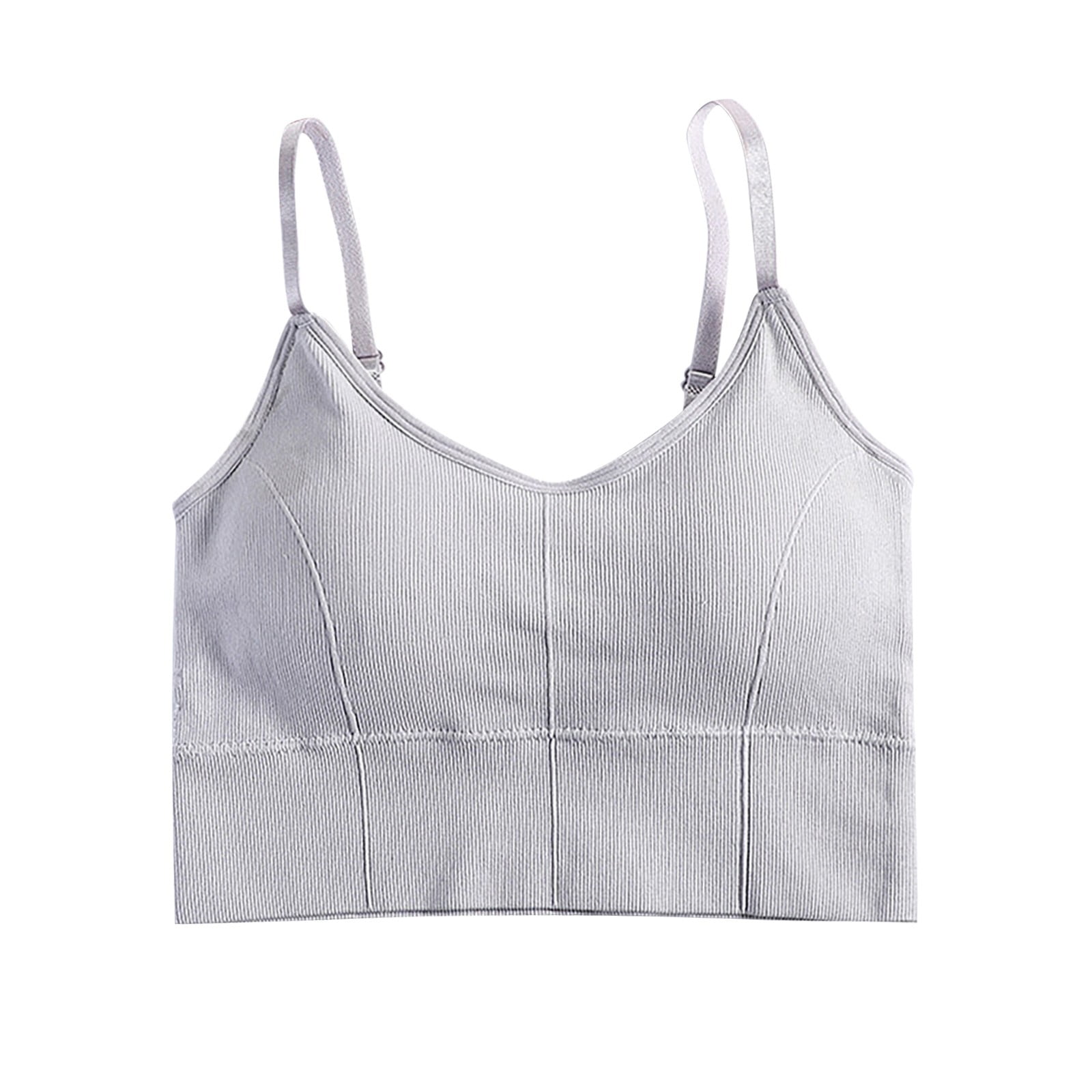 Luiyenes Comfy Cami Bra for Women Crop Top Yoga Bralette Longline ...
