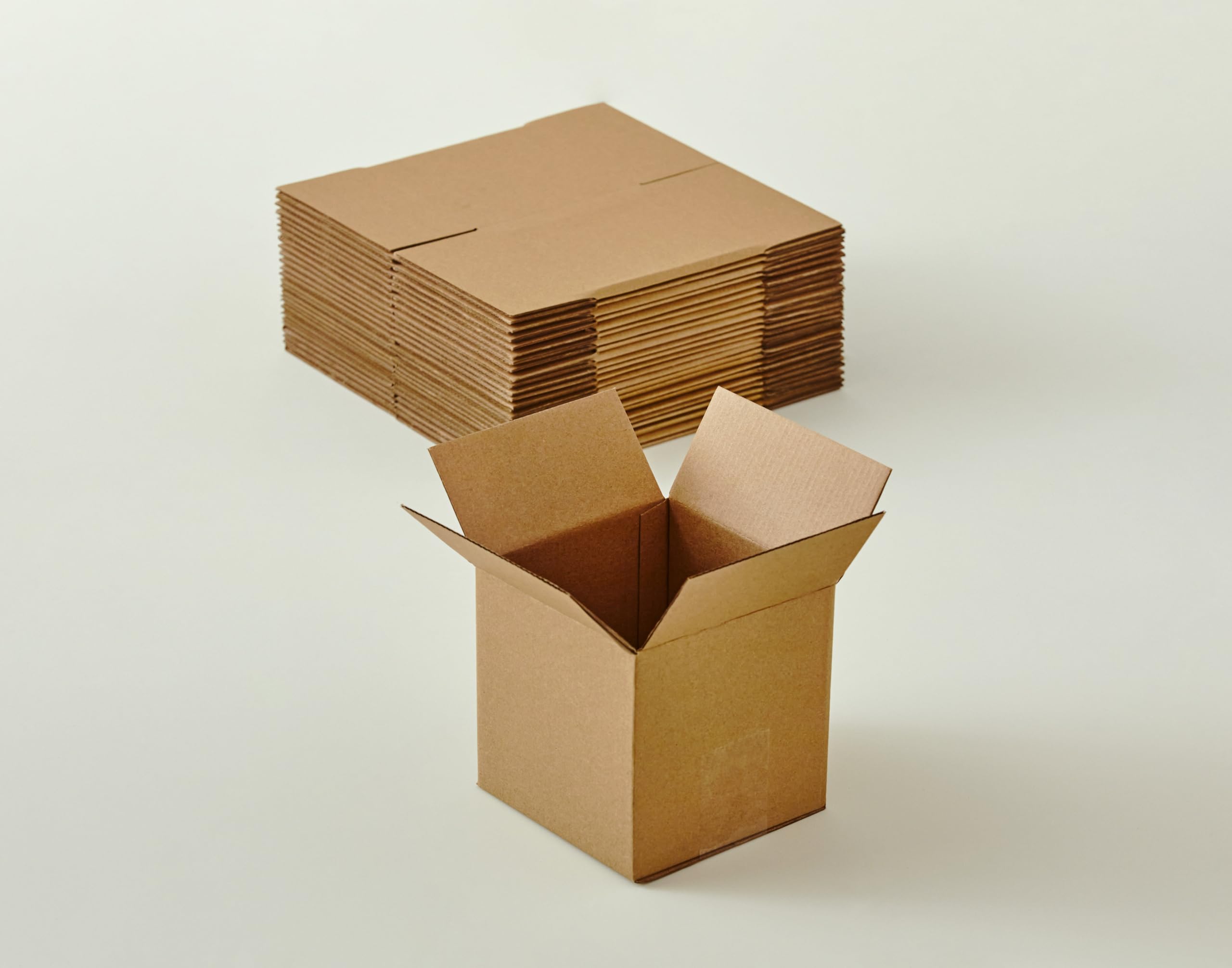 Lujazau 25 Packs Small Shipping Boxes 5X5X5 Inches, Kraft Corrugated ...