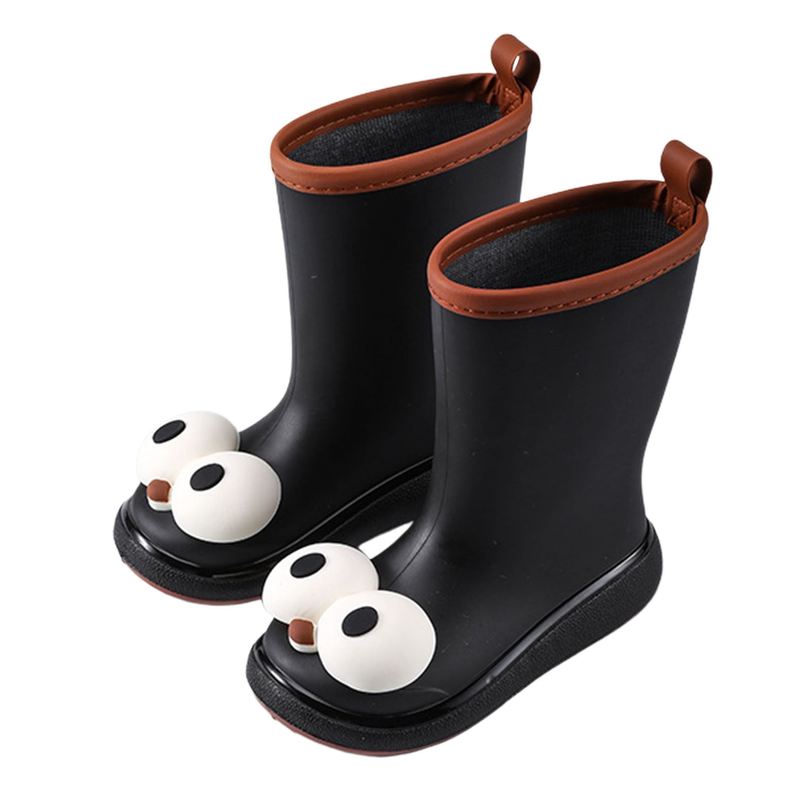 Lujianch Girls Rain Boots For Kids Cute Cartoon Big Eye Design ...