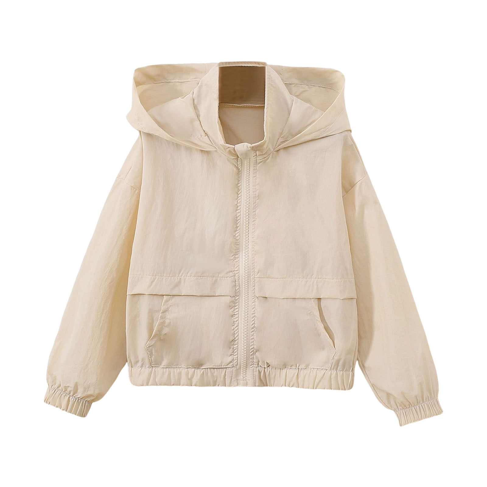 Lujianch Kids Boys Girls Coat Hooded Jacket Toddler Windproof Zipper ...