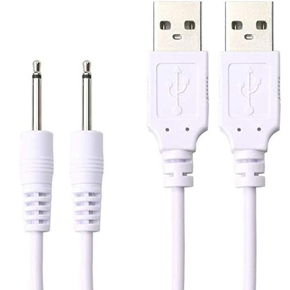 LujingZ 2 Pack USB to DC 2.5mm Charging Cable 3.3Ft, Replacement Wand ...
