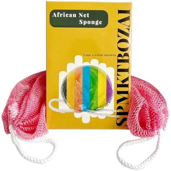 LujingZ African Net Sponge Authentic, African Exfoliating Sponge Real ...