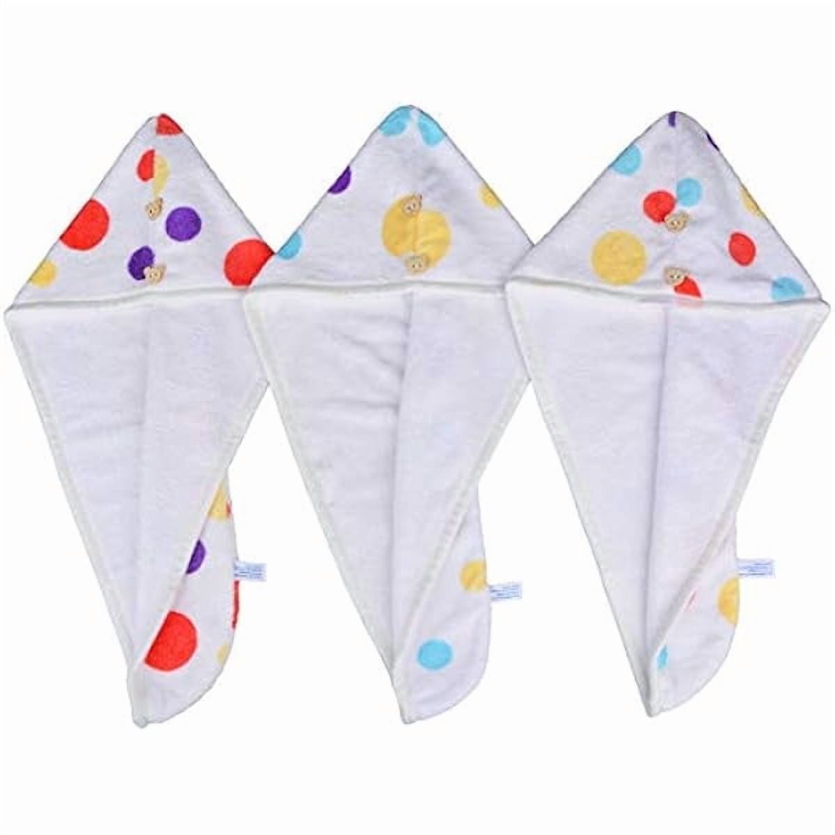LujingZ Microfiber Hair Towel Wrap Small Size for Little Girl 3-Pack ...