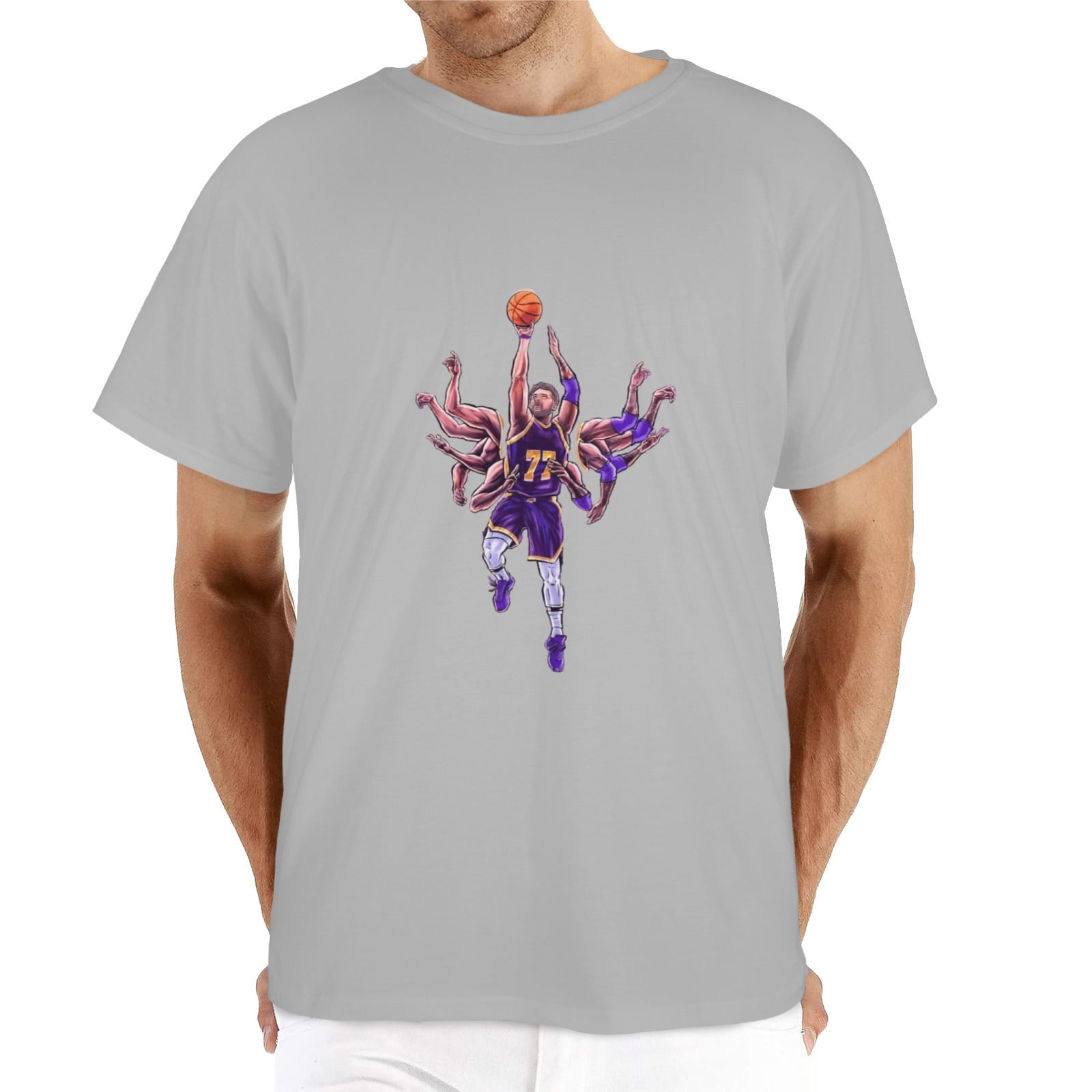 Luka Dončić Men's Heavy Cotton T-Shirt – Daily Wear, Travel & Gym ...