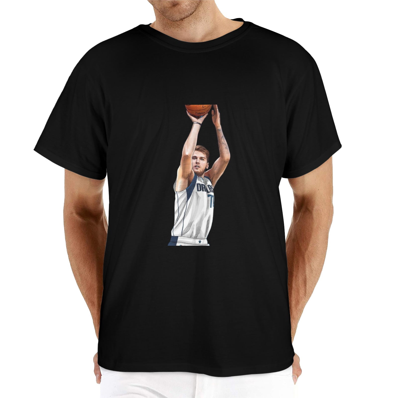 Luka Dončić Men's Heavy Cotton T-Shirt – Daily Wear, Travel & Gym ...