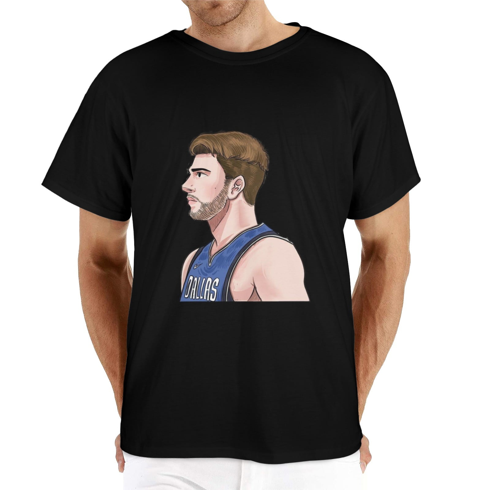 Luka Dončić Men's Heavy Cotton T-Shirt – Daily Wear, Travel & Gym ...