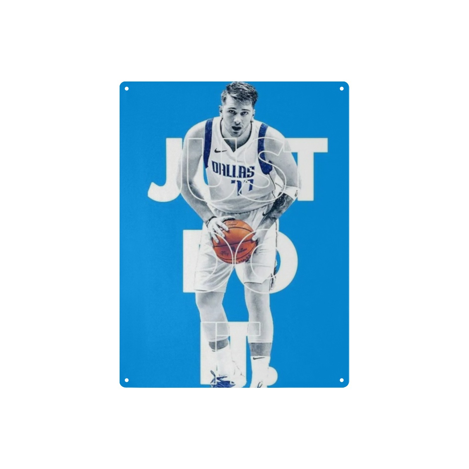 Luka Dončić Retro Metal Tin Sign - Vintage Basketball Wall Decor for ...